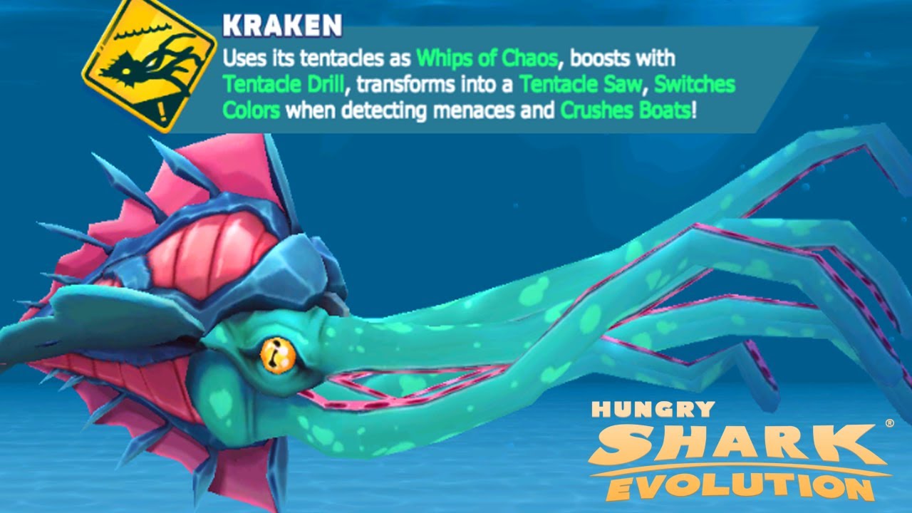 *NEW* KRAKEN IS HERE!!! Hungry Shark Evolution - YouTube