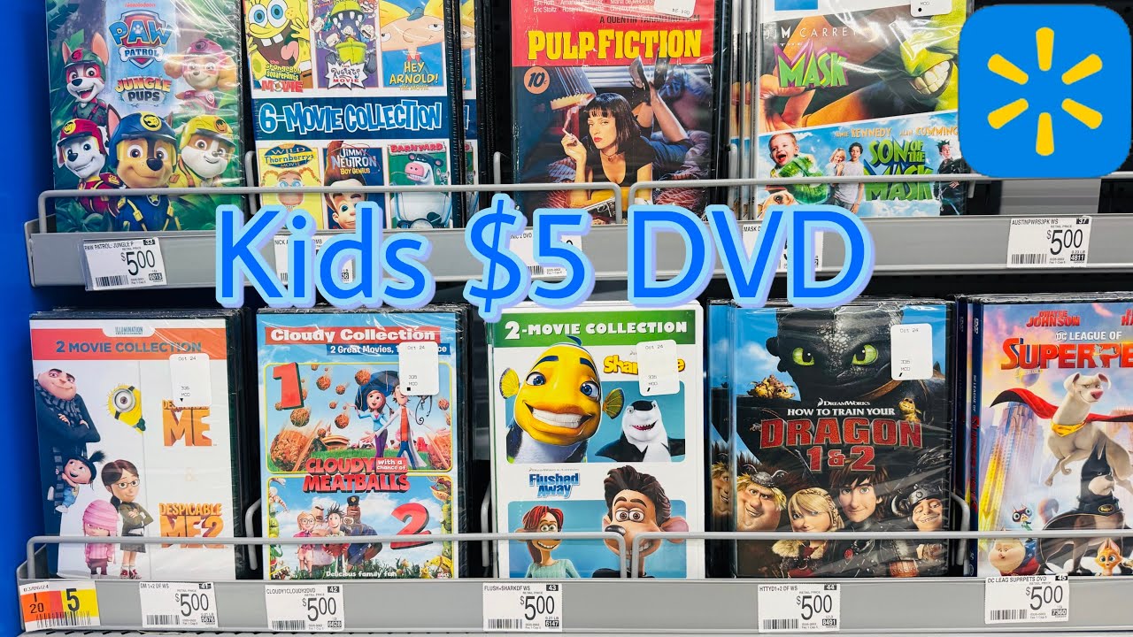 $5 Kids DVD movies in Walmart #kidsmovies #walmart - YouTube