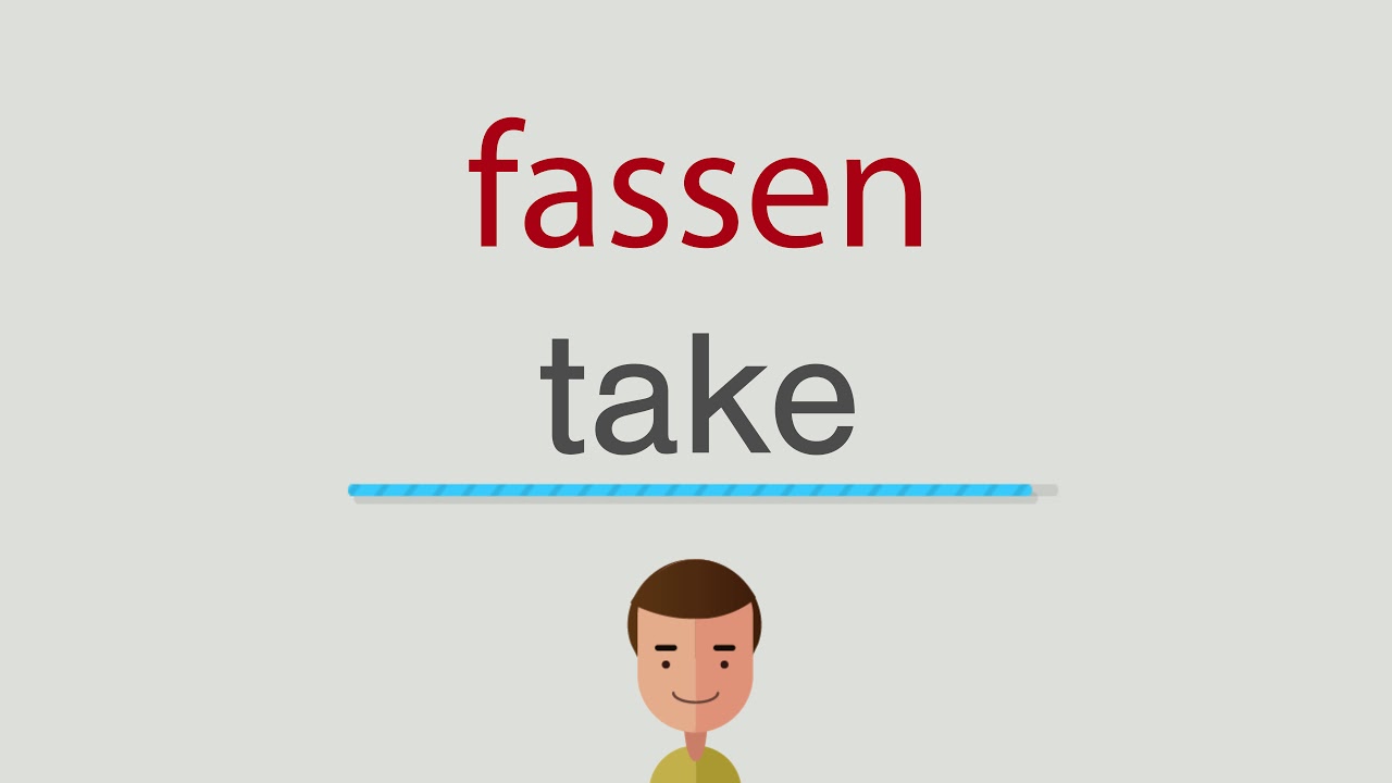 Wie heißt fassen auf englisch - YouTube