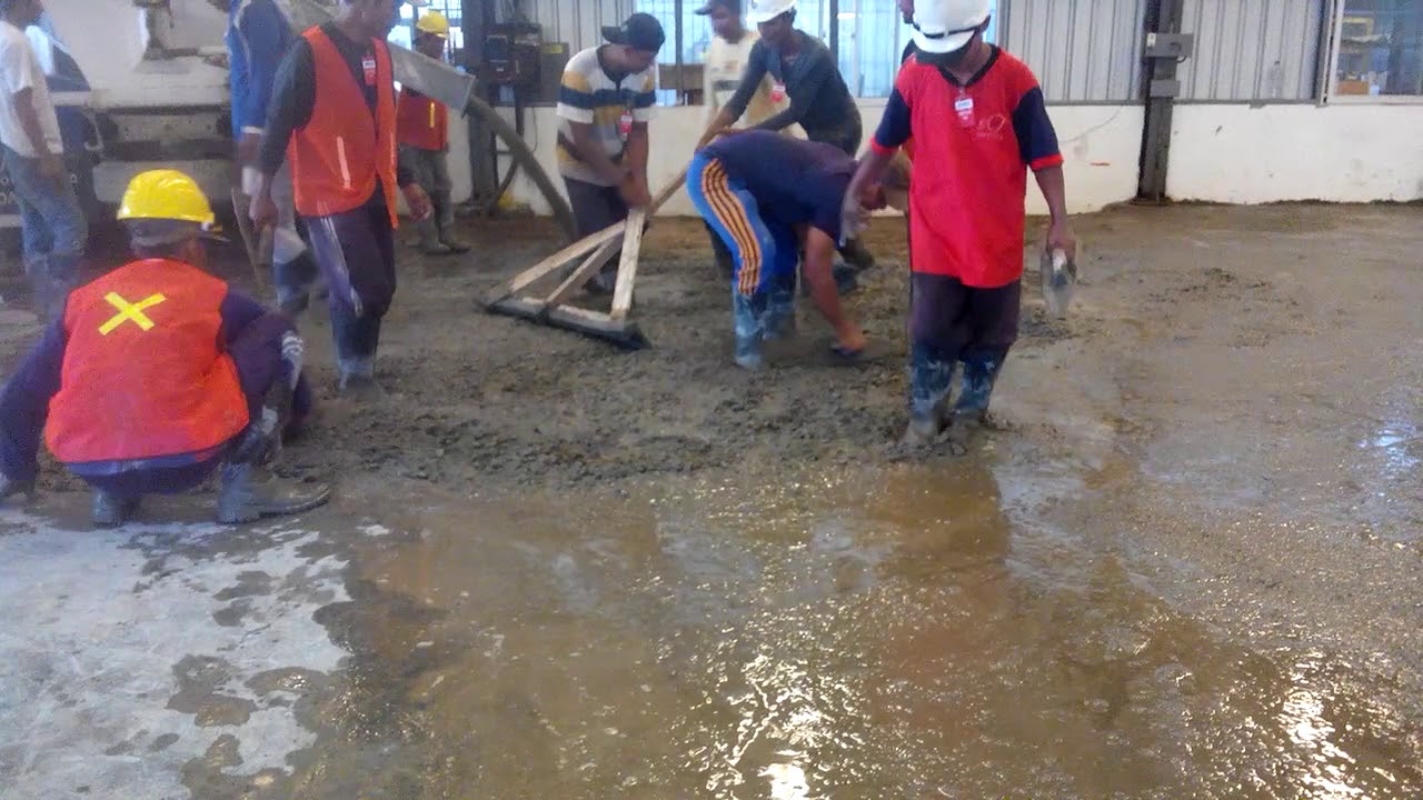 READY MIX CARA PENGECORAN LANTAI BETON READYMIX - YouTube