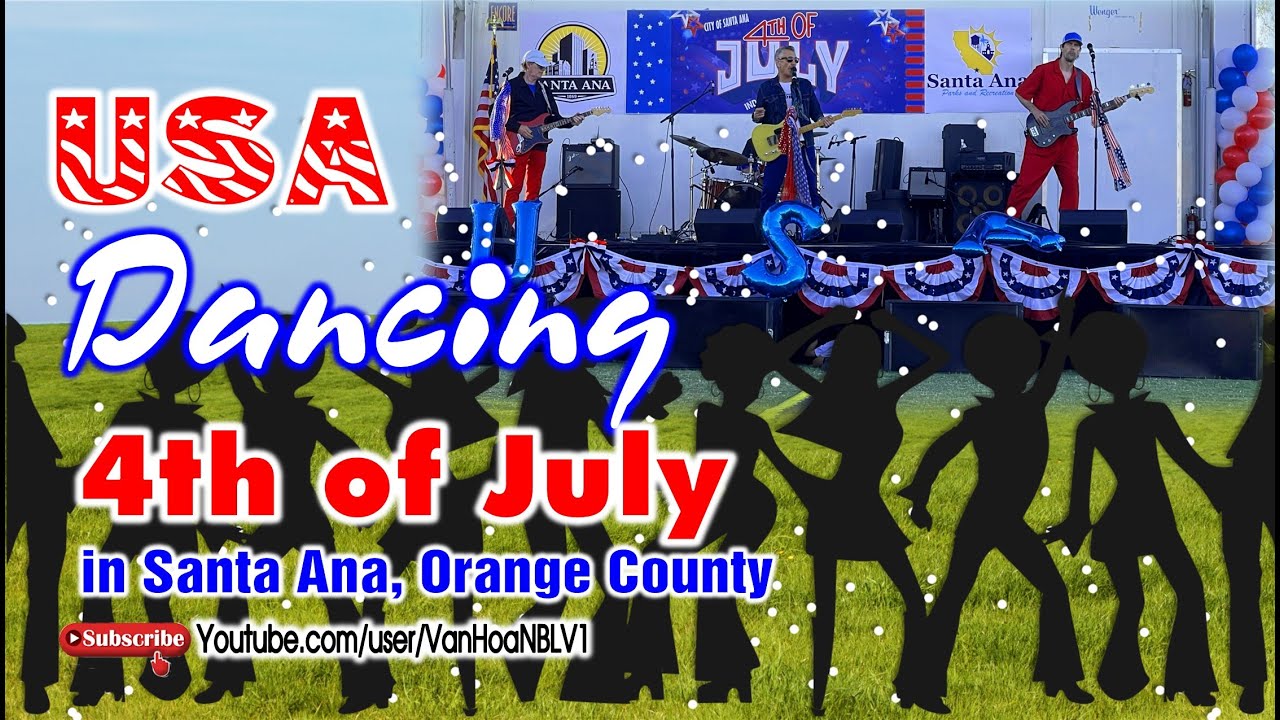 Dancing in the Centennial Park, Santa Ana 4th of July 2023 - YouTube