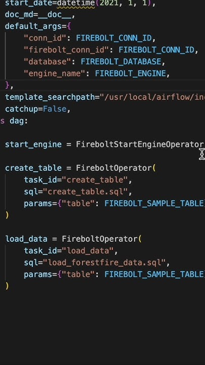 How to Orchestrate SQL commands in a Firebolt Data Warehouse using Airflow! - YouTube