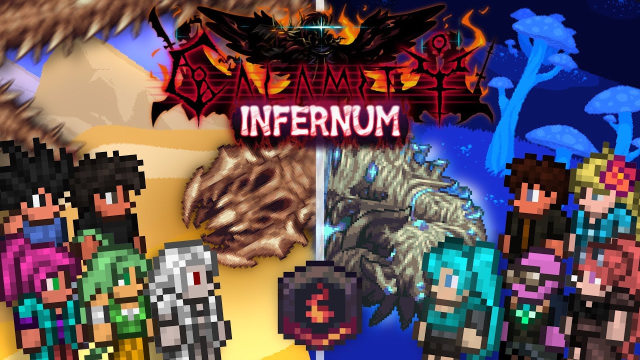 10 Idiots Vs Terraria Calamity Infernum | The BEGINNING - YouTube