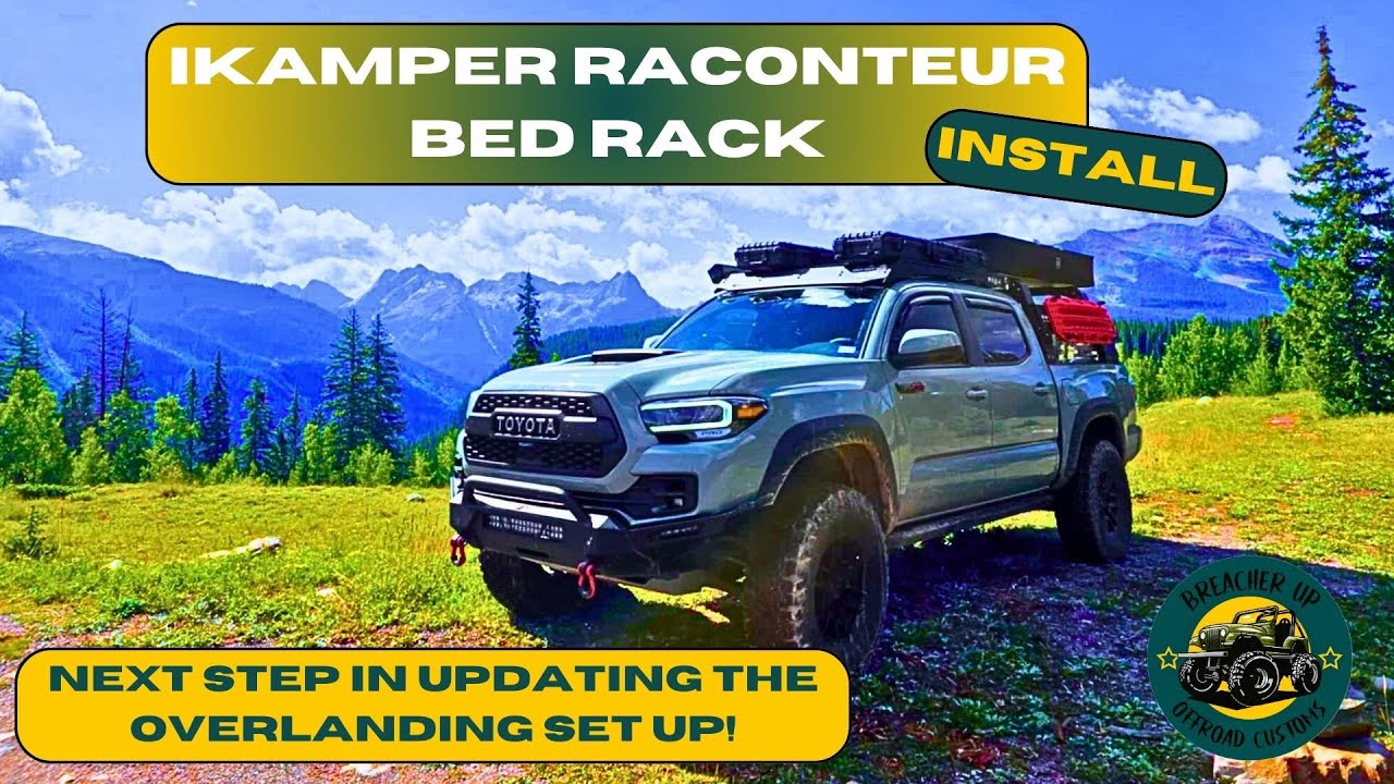 iKamper Raconteur Bed Rack Install on a 3rd Gen Tacoma!! - YouTube