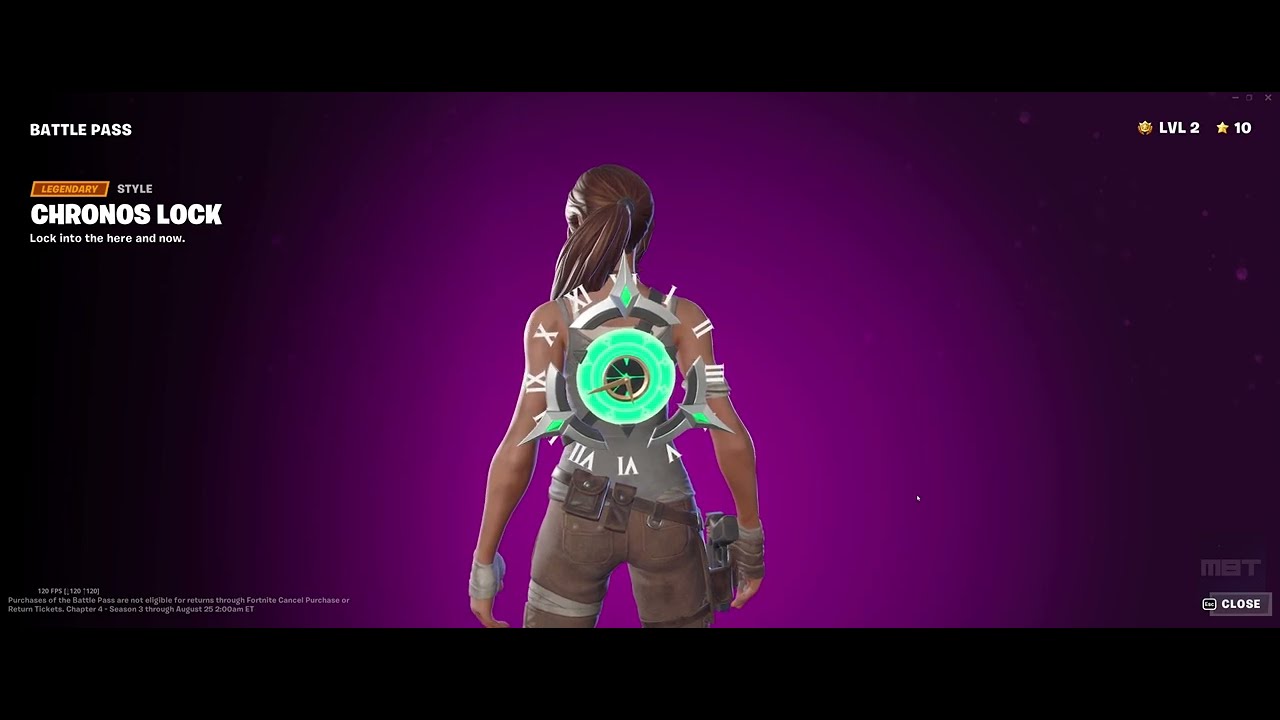 LEGENDARY STYLE CHRONOS LOCK - Showcase - Chapter 4 Season 3 (New ...