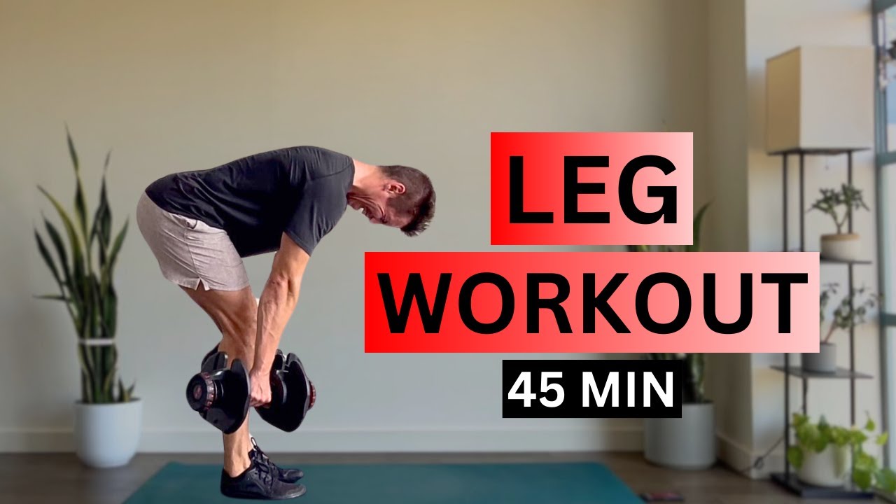 45 Min Glutes and Hamstrings At Home | Follow Along Leg Workout - YouTube