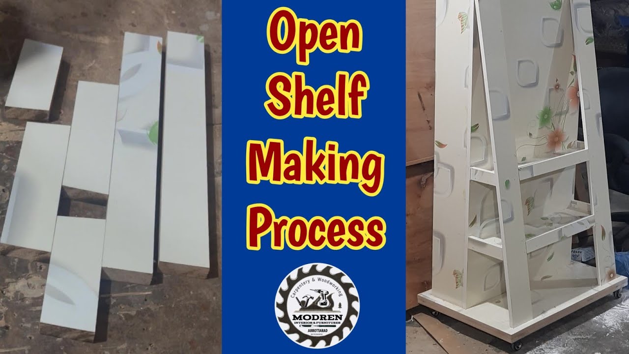 Open Shelf Making Process | Diy Manual Eadging on lamination sheet ...