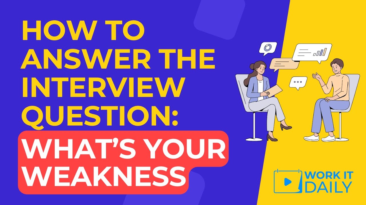 How To Answer The Job Interview Question: What’s Your Weakness? 🤔🤔🤔🤔 ...