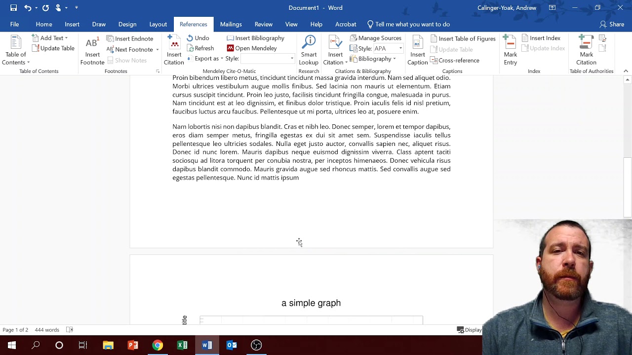 Referencing figures and equations in Word - YouTube