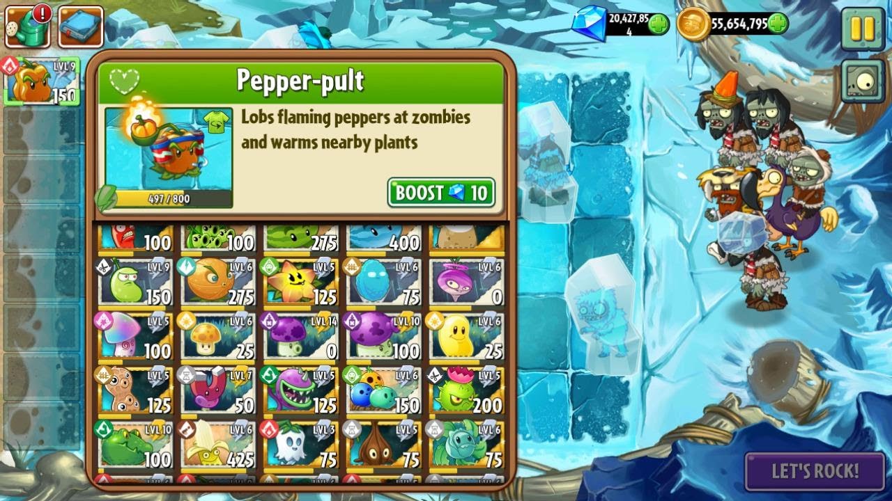 PLANTS VS ZOMBIES 2 #60 PEPPER PULT - YouTube