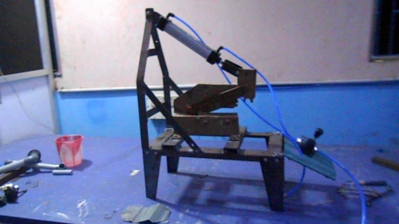 MECHANICAL ENGG PROJECT PNEUMATIC SHEET CUTTING MACHINE MANUAL ...