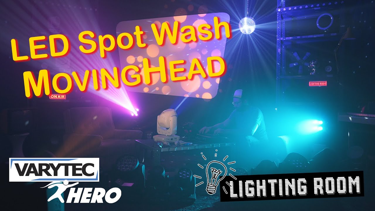 2in1 LED Spot-Wash MovingHead - VARYTEC Hero Spot Wash 140 - Gehäuse ...
