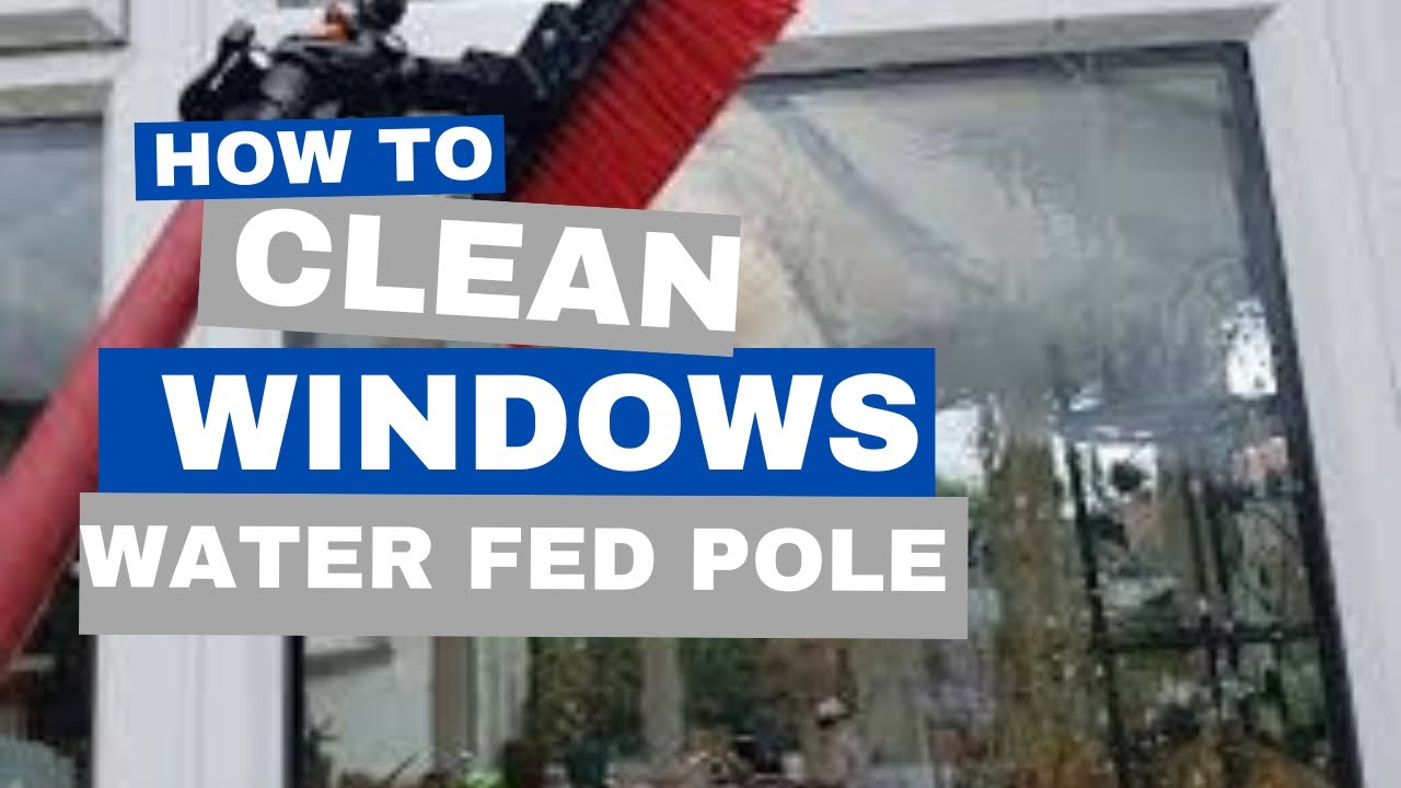 How to clean windows with a water fed pole - YouTube