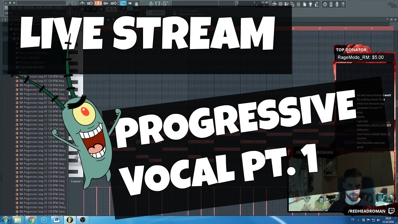 FL Studio Live Stream 17: Making Progressive Vocal Tune Part 1 by ...