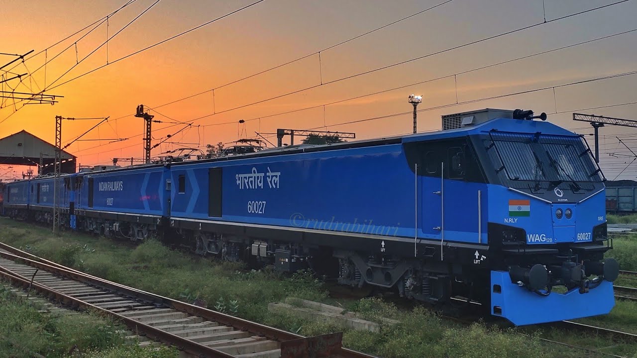 Wag12B(12000HP) First Long Haul Locomotive Of Indian Railway - YouTube