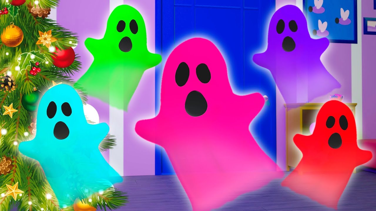Five Colorful Funny Ghosts | Cartoon for Kids | Dolly and Friends - YouTube