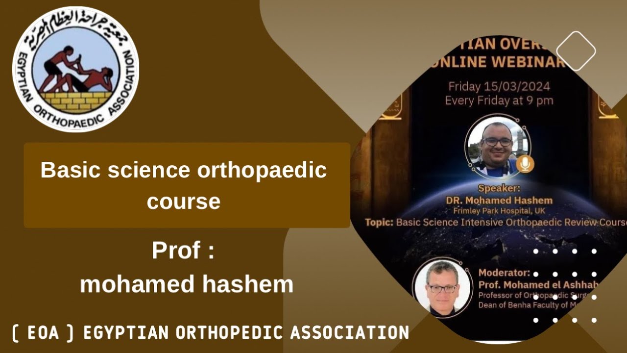 Basic Science Orthopaedic review course (Dr. Mohamed Hashem) - YouTube