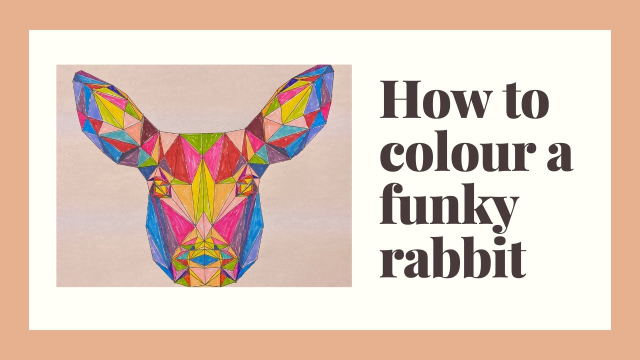 How to Colour a Funky Rabbit - YouTube