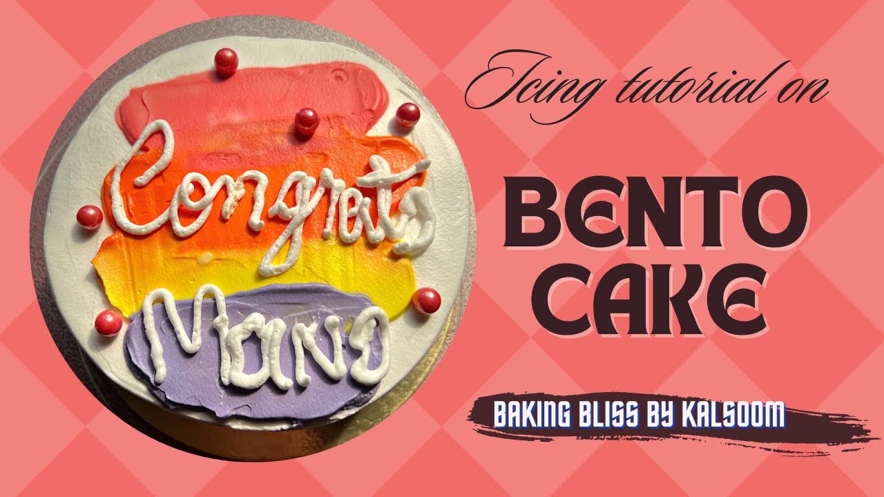 Bento Cake Icing Tutorial 🎂 - YouTube