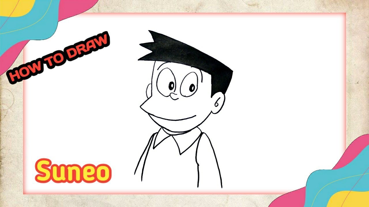 How to Draw Suneo | From Doraemon - YouTube