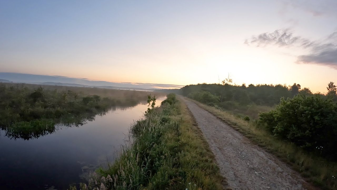 Morning arrives at Burrage Pond Wildlife Management Area - YouTube