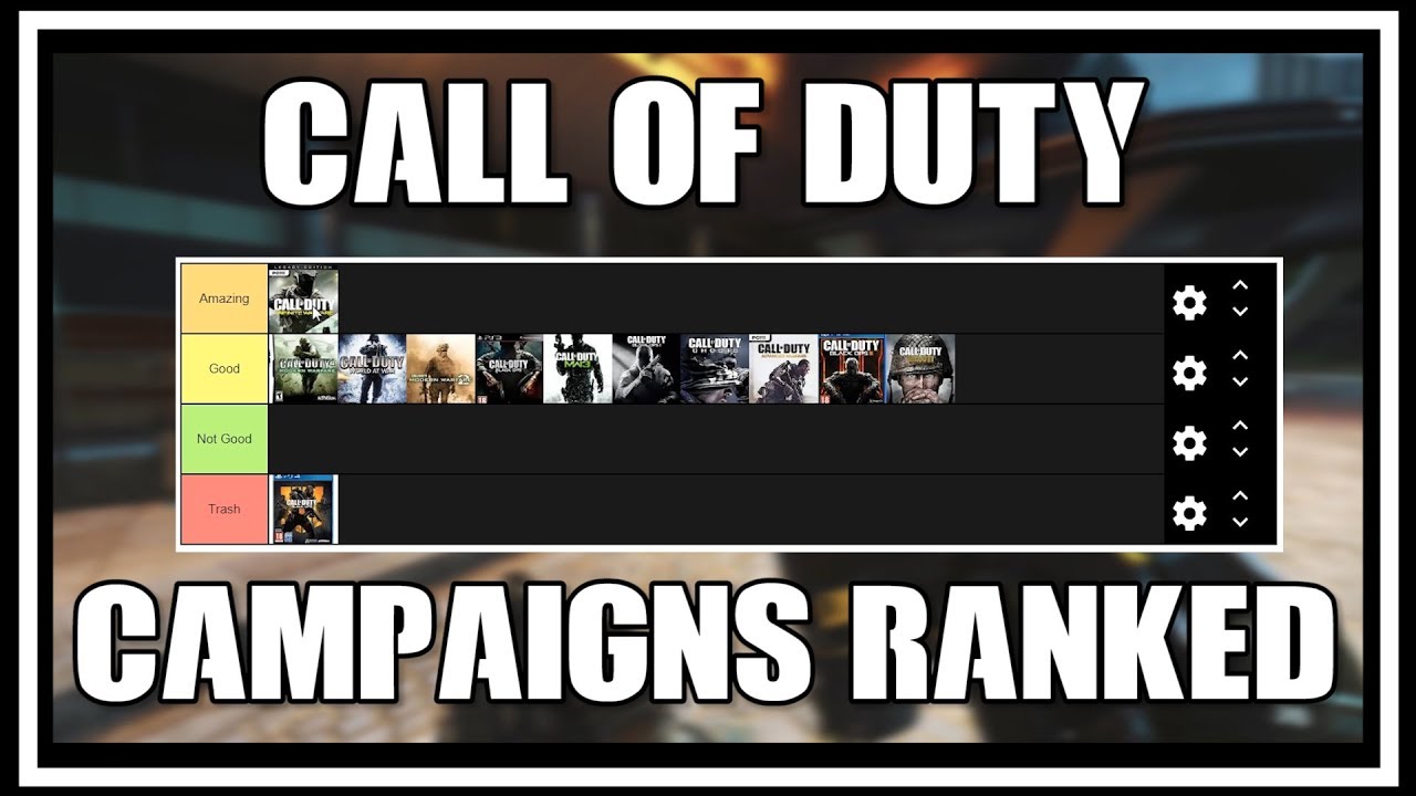 Ranking every Call of Duty Campaign! - YouTube