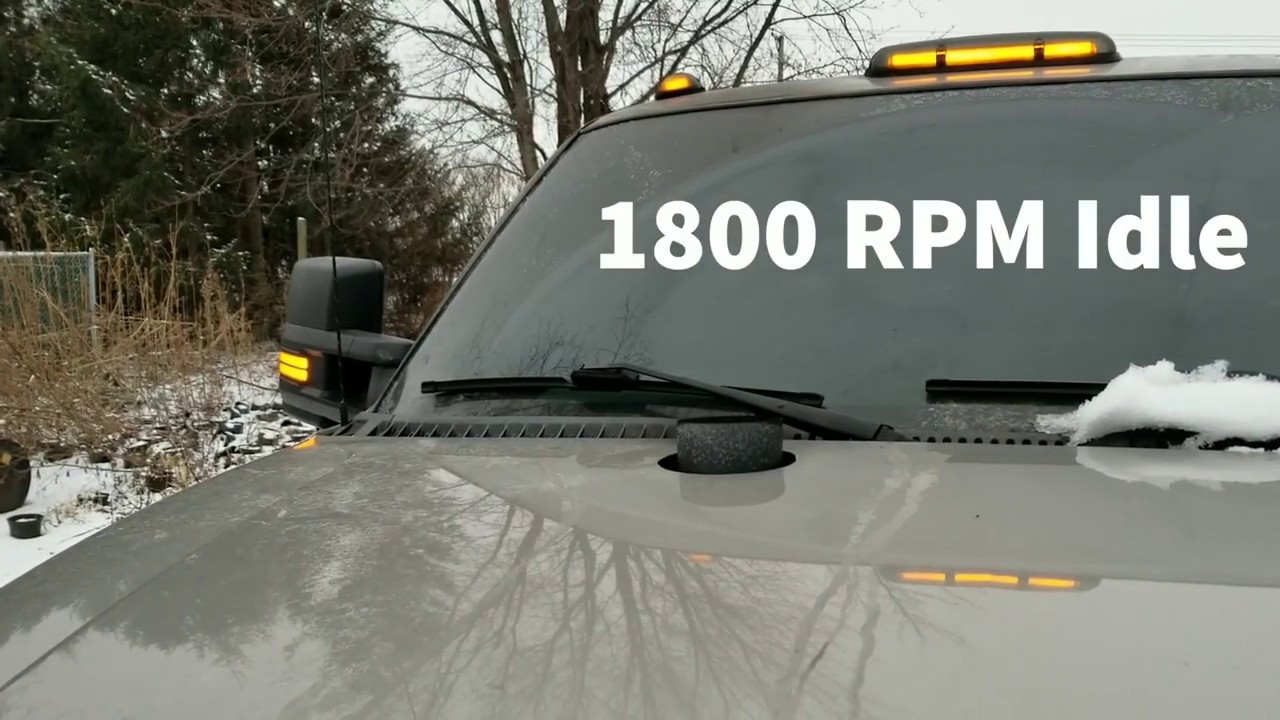 HOOD STACKED LB7 DURAMAX HIGH IDLE - YouTube
