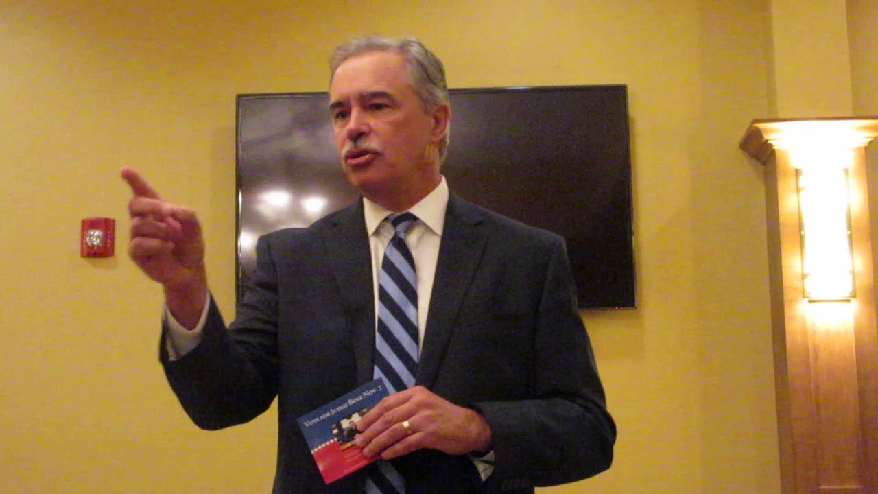 District Judge William Benz speaks at NTBPA Republican Candidates Forum ...