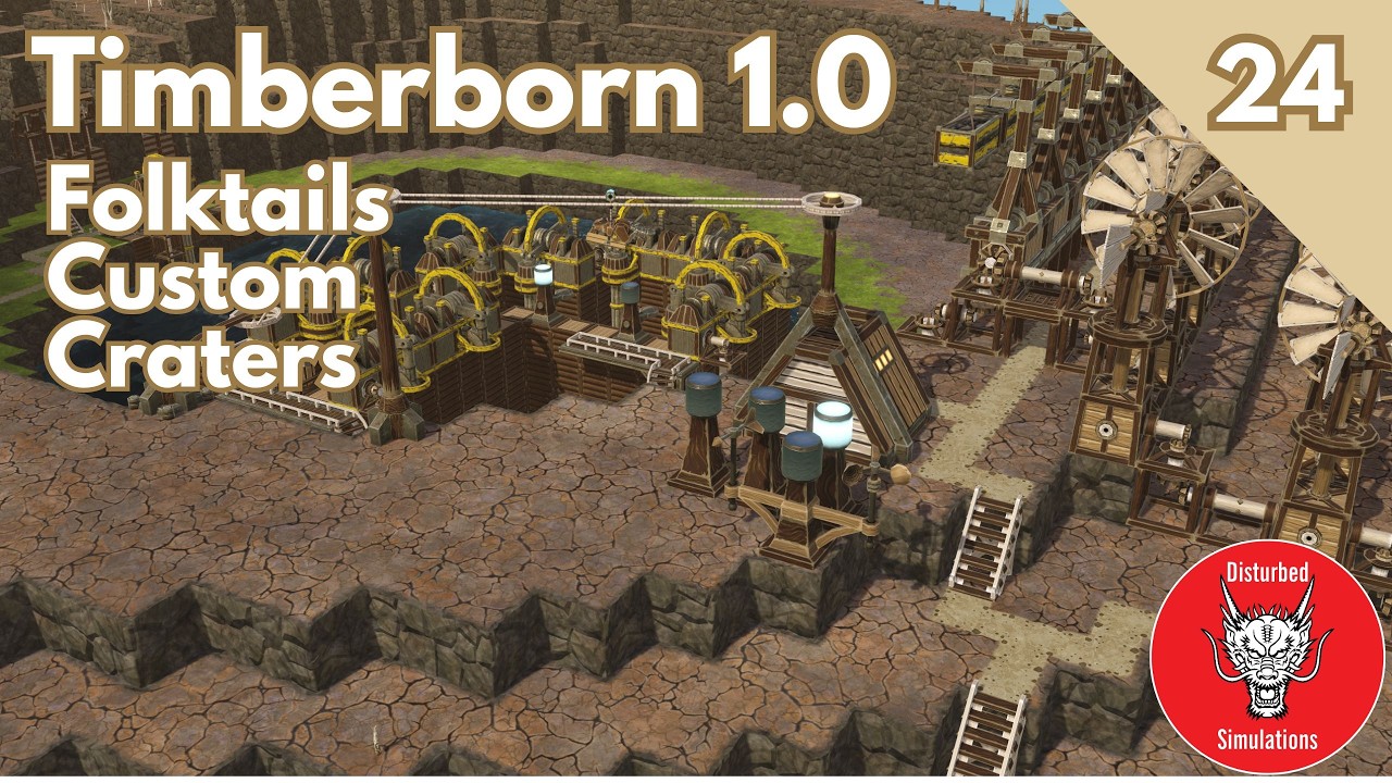 MORE AUTOMATED TIMBERBORN 1.0 | Episode 24 | Custom craters map - YouTube