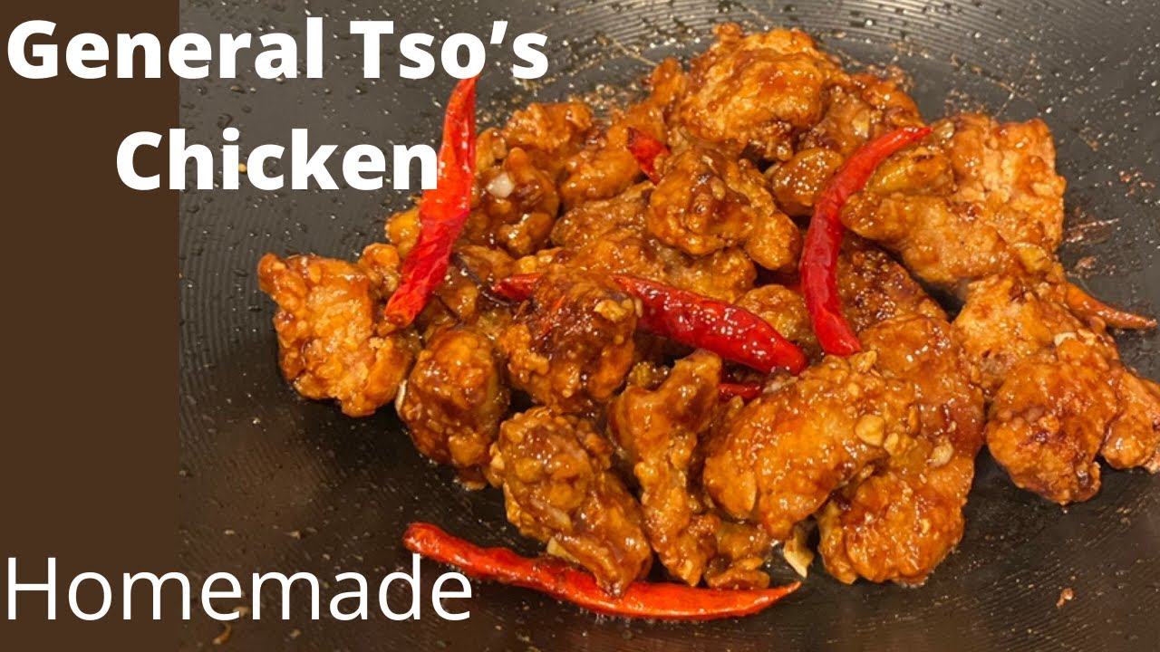 GENERAL TSO'S CHICKEN the most delicious HOMEMADE in a WOK|how to make ...