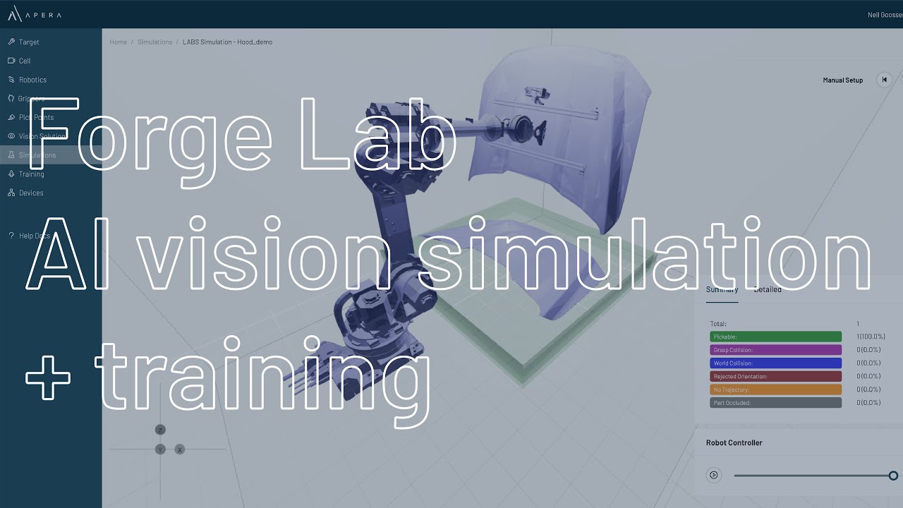 Forge Lab: AI-powered simulation and training for vision-guided ...