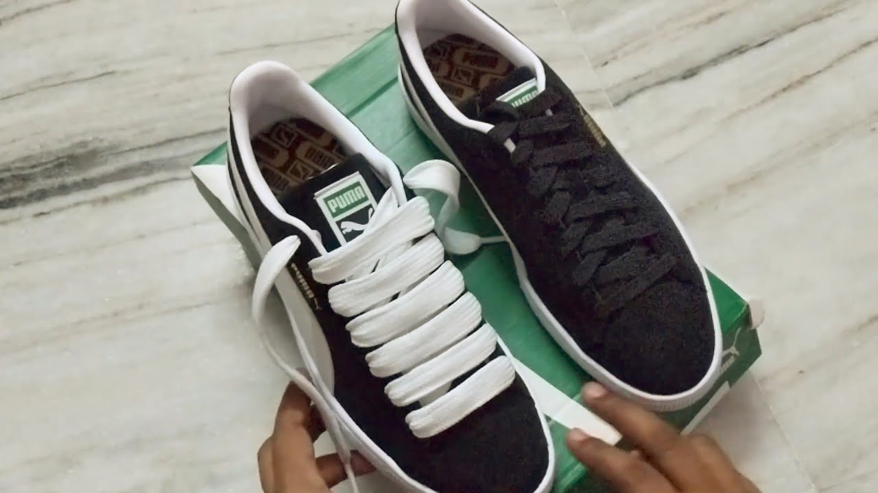 HOW TO LACE PUMA SUEDE STRAIGHT BAR LACING - YouTube