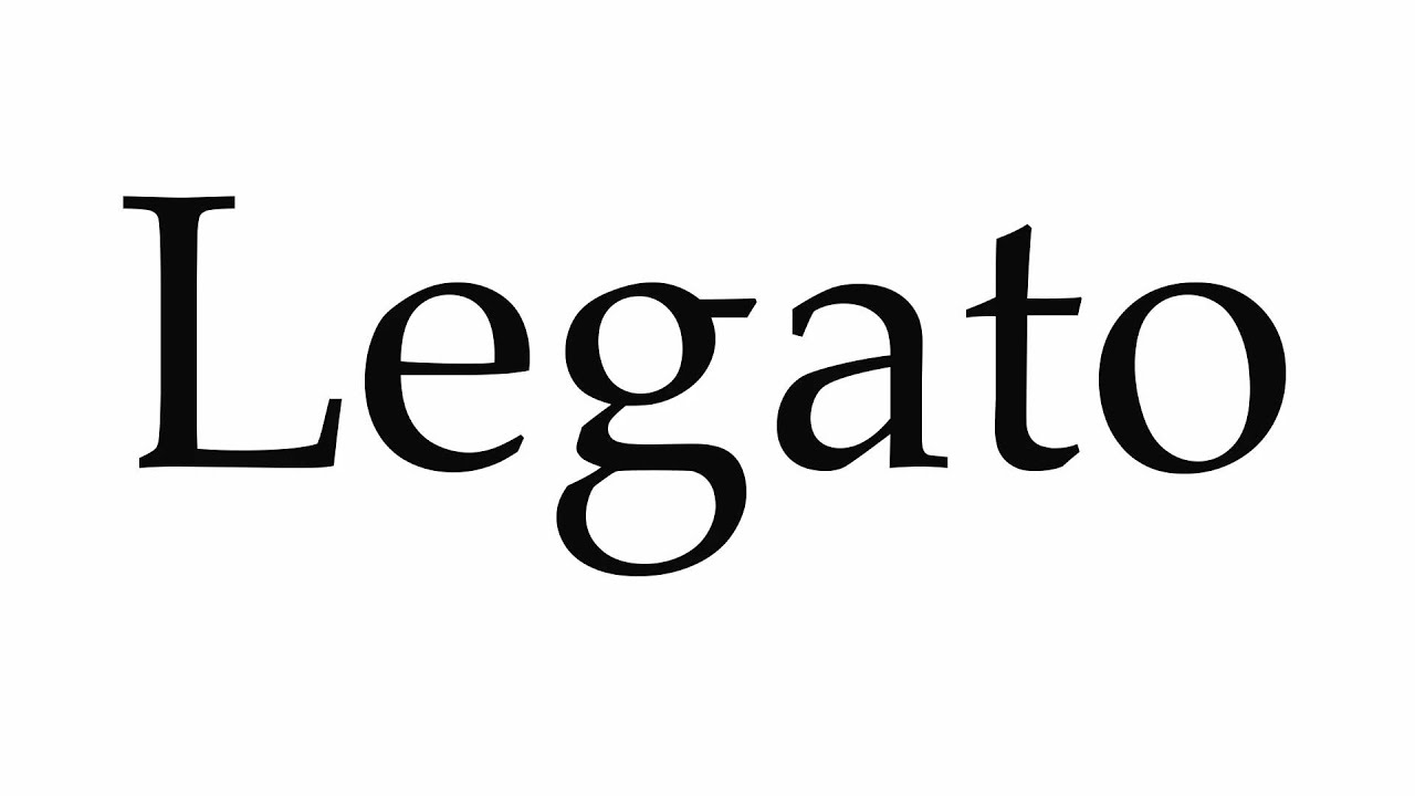How to Pronounce Legato - YouTube