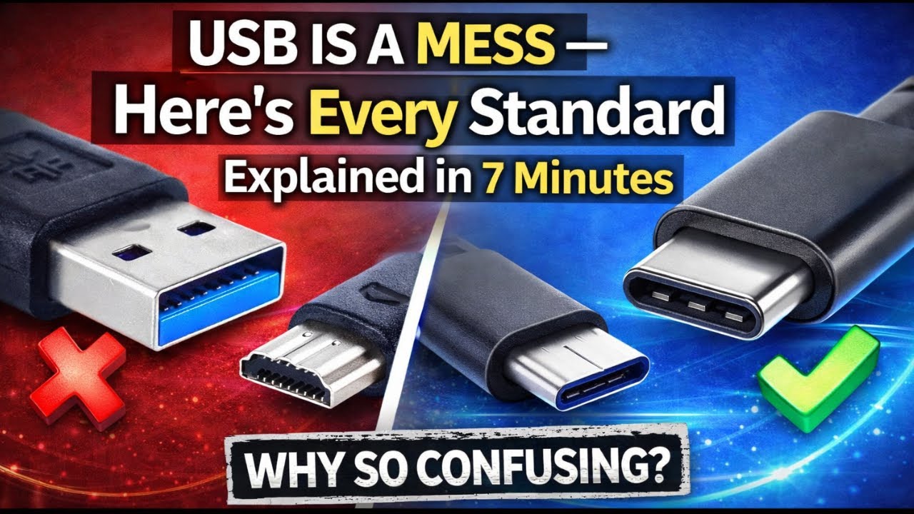 USB Is a Mess: Here’s Every Standard Explained in 7 Minutes - YouTube