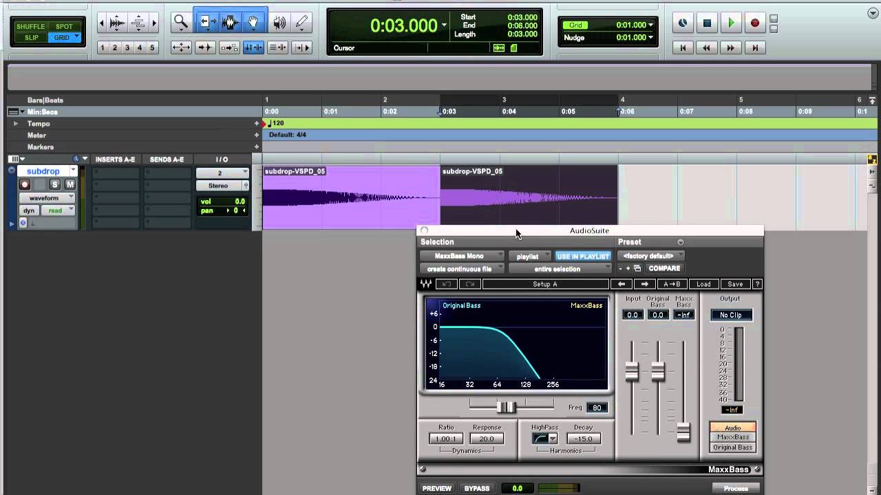 Mixing 201 - How to make your own subdrops with Pro Tools (free samples ...