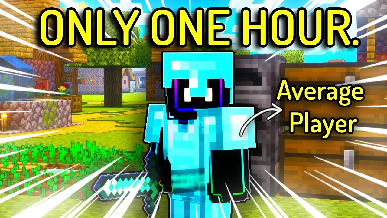 How far can the AVERAGE player get in MINECRAFT - YouTube