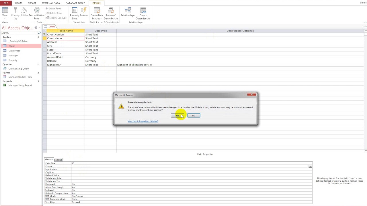 Access Ch 1 Mod 1b - YouTube