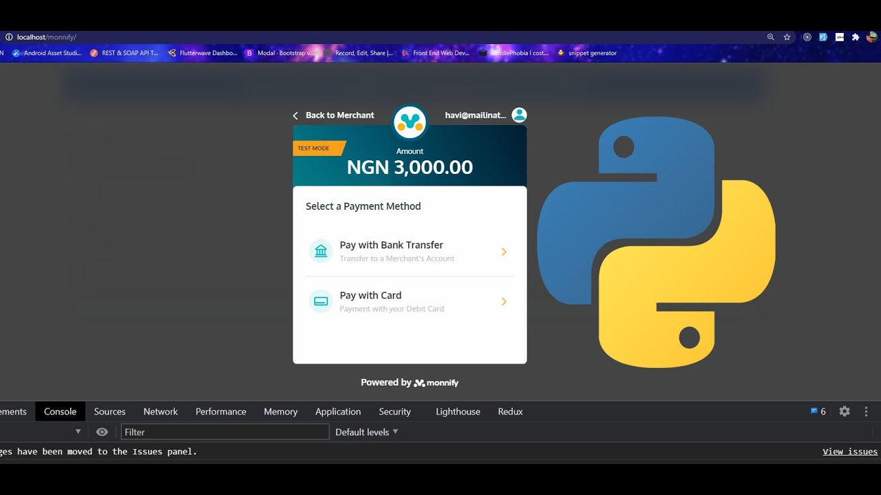 Monnify PayMent Integration in Python Django - YouTube