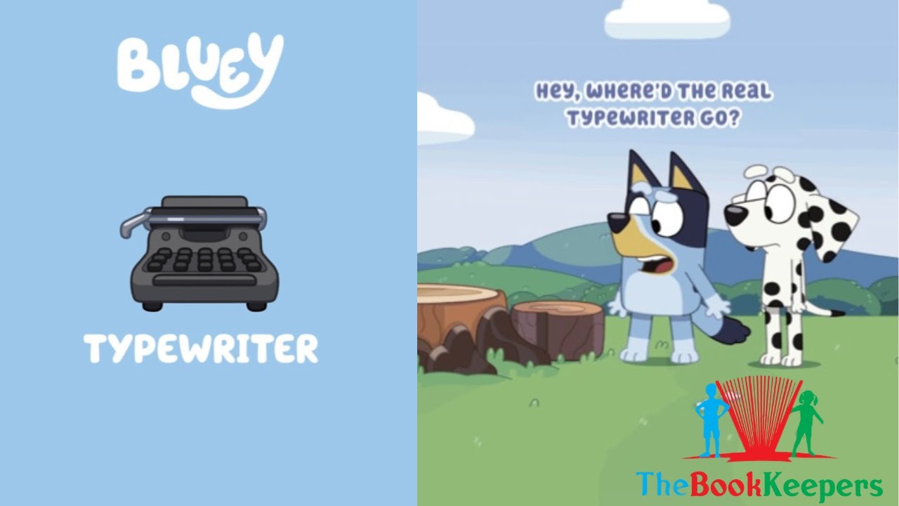 💻⌨️ Kids Book Read Aloud: Disney Bluey : Typewriter - YouTube