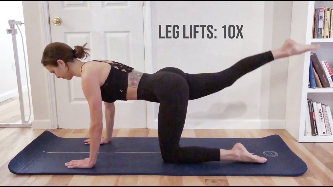 Pilates Home Workout 02: Buns & Core - YouTube