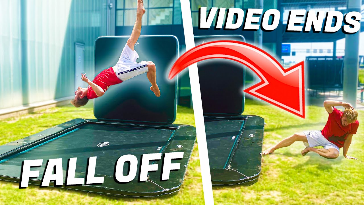 IF I FALL OFF THE TRAMPOLINE, THE VIDEO ENDS ! - YouTube