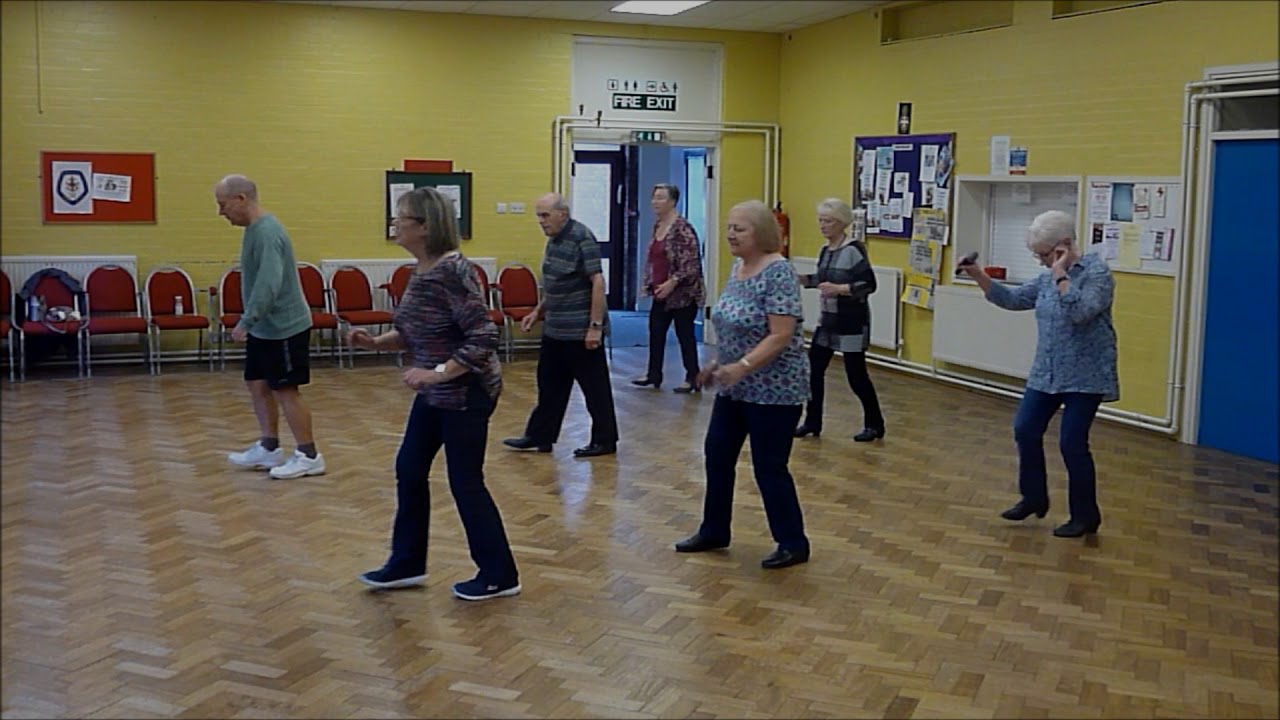 Gentle Line Dancers practise "Another Cup of Coffee" to two tracks ...