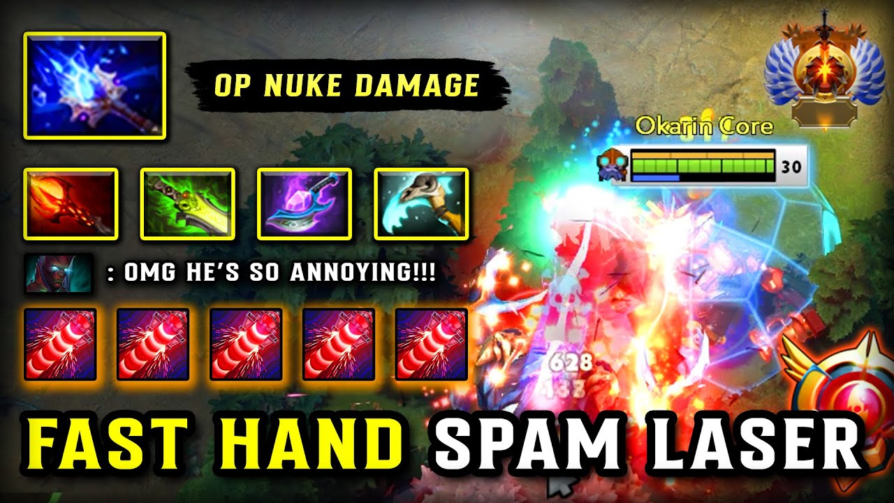 ULTRA FAST HAND SPAM LASER MID Tinker | Full of Nuke Damage Build | 100% Show no Mercy | 7.38c ...