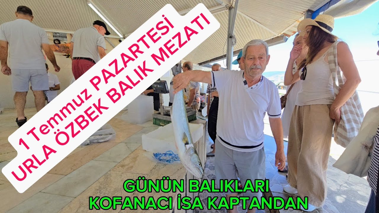 URLA ÖZBEK MEZATINDA GÜNÜN BALIKLARI KOFANACI İSA KAPTANDAN. - YouTube