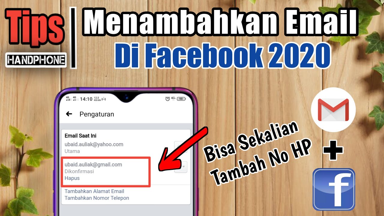Cara Menambahkan Email Di Facebook - Terbaru 2020 - YouTube