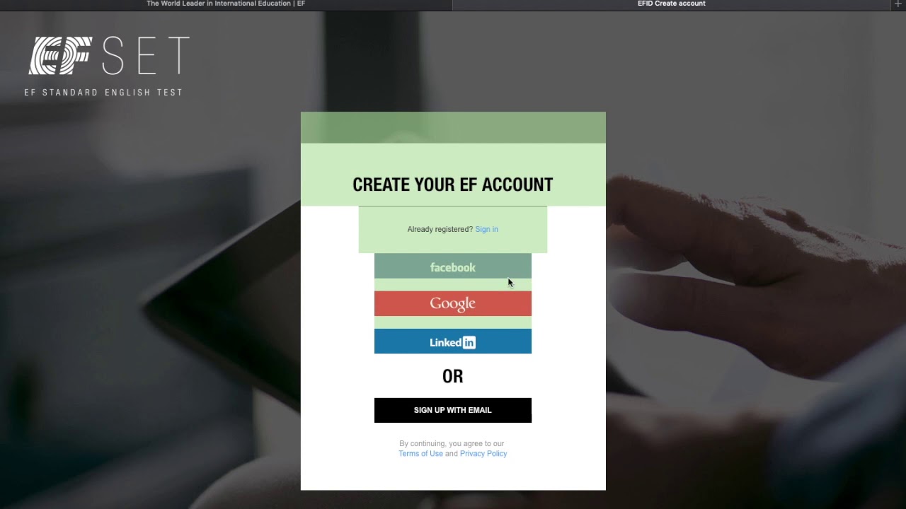EF SET Tutorial para ver el resultado - YouTube