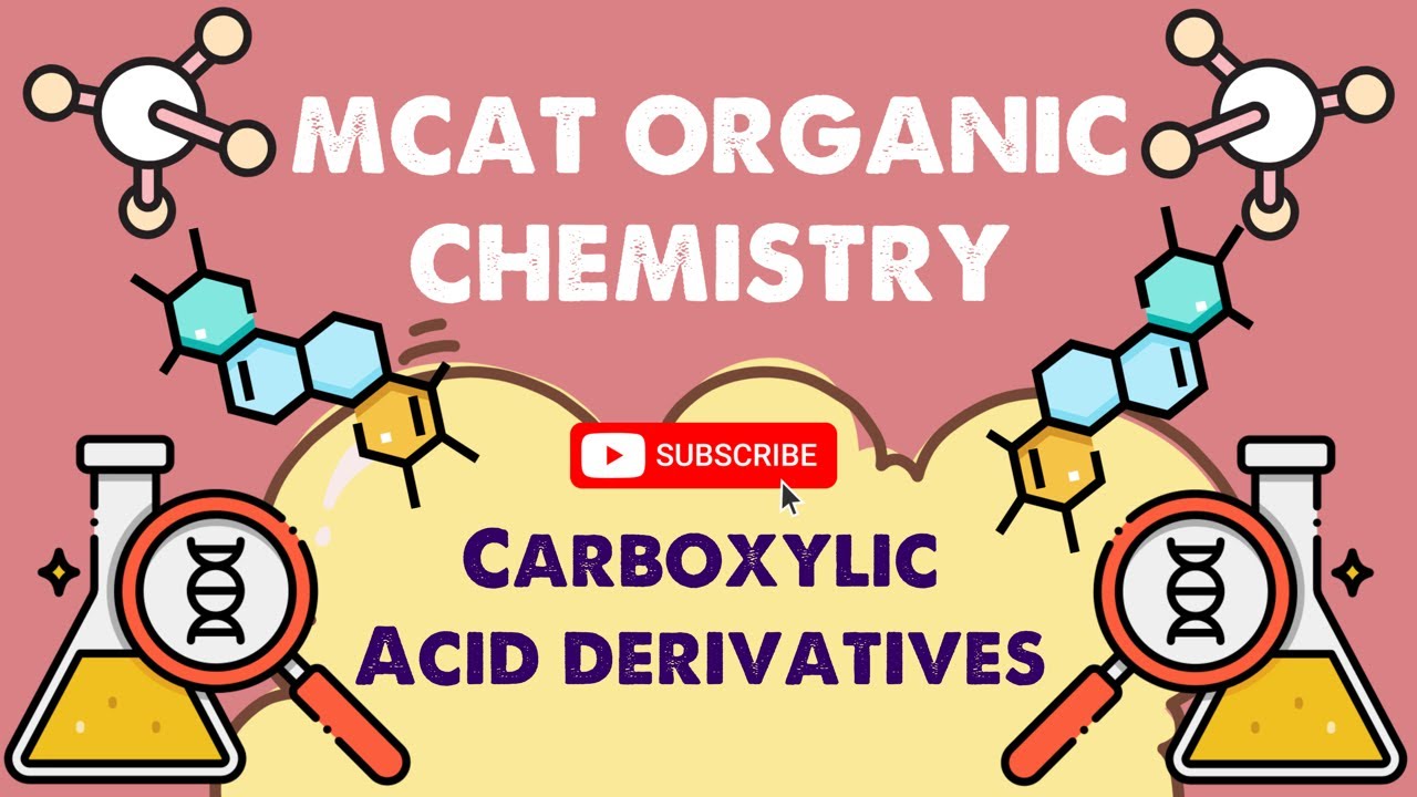 MCAT Organic Chemistry: Chapter 9 - Carboxylic Acid Derivatives (1/1 ...
