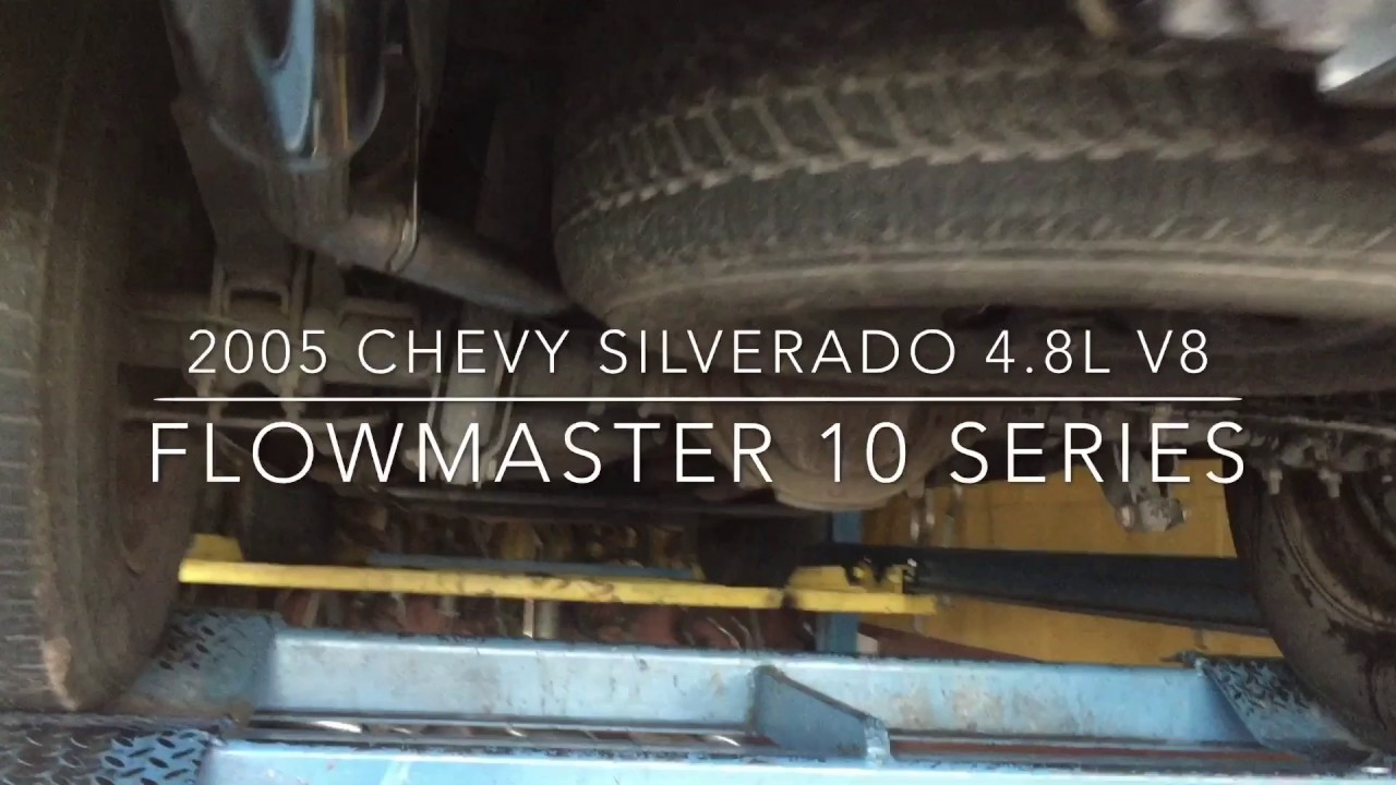 2005 Chevrolet Silverado 4.8L V8 w Flowmaster 10 Series Muffler - YouTube