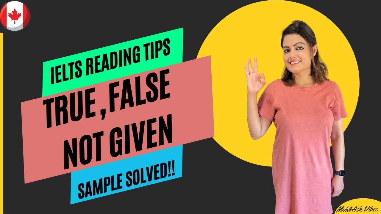 IELTS Reading tips | True False Not given - YouTube