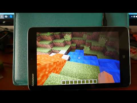 Minecraft on Lenovo Miix 2 8\